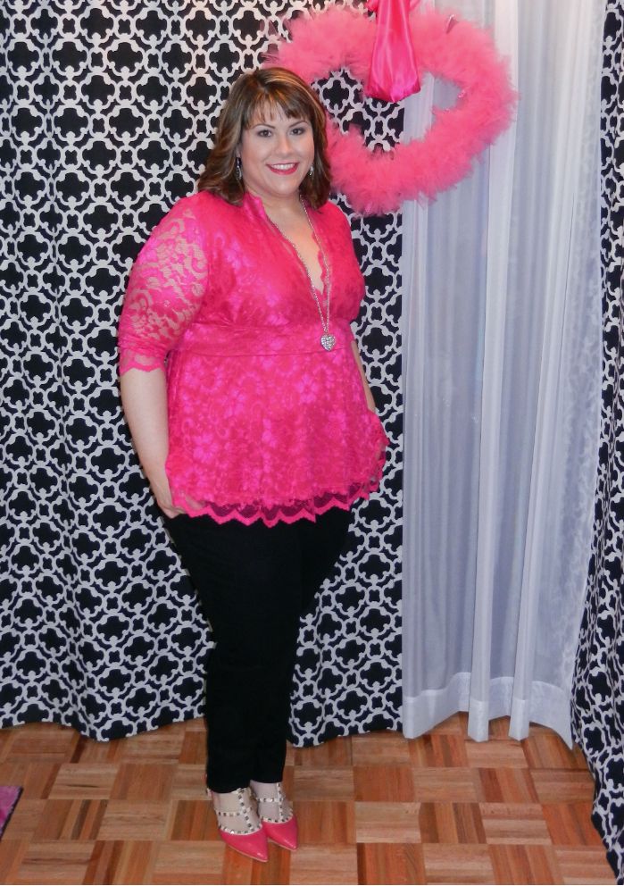 What I Wore Pink Lace And Rhinestone Hearts Discourse Of A Divine